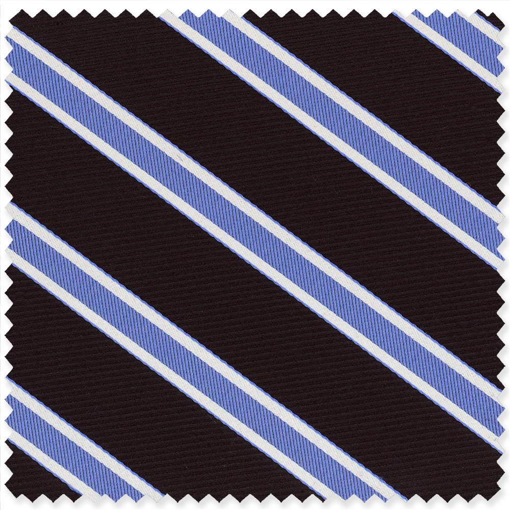 Gitman Bros. Made To Order Black Regimental Stripe Tie
