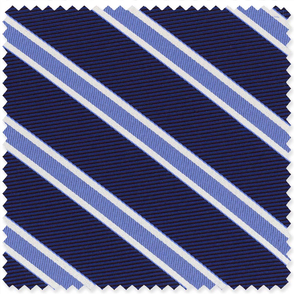 Gitman Bros. Made To Order Navy Regimental Stripe Tie