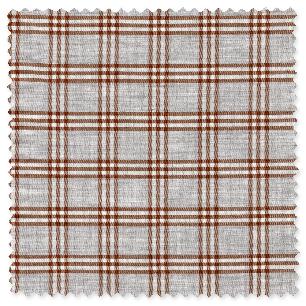 Gitman Bros. Made to Order Bold Brown Check Shirt