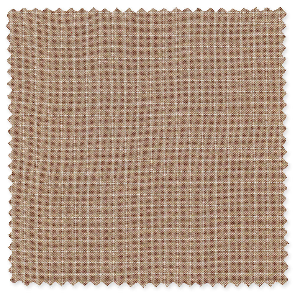 Gitman Bros. Made to Order Tan Graph Check Shirt